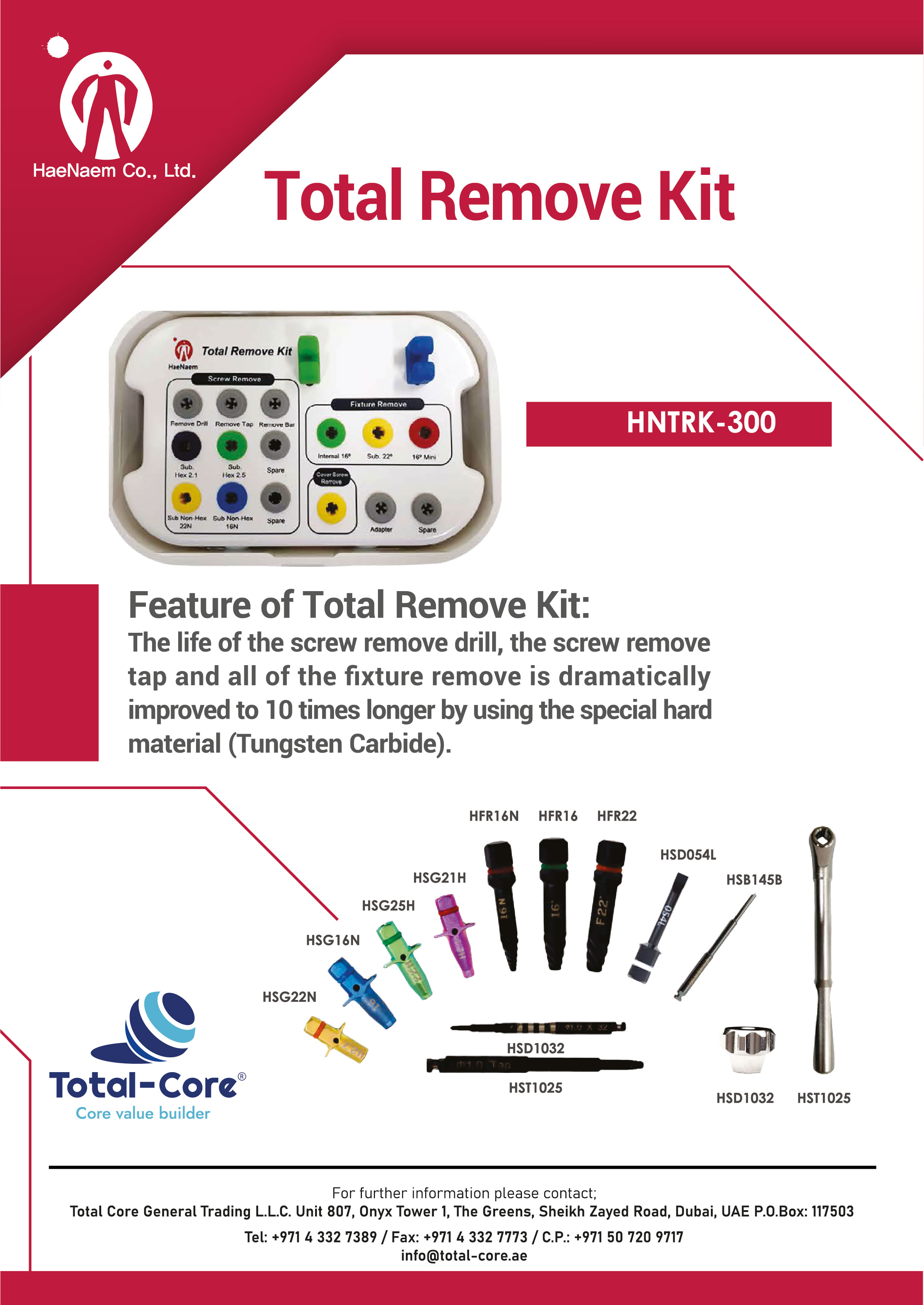 Total Core - Dental Products Trading in UAE | Total Remove Kit